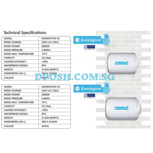 707-25L STORAGE WATER HEATER (KENSINGTON)