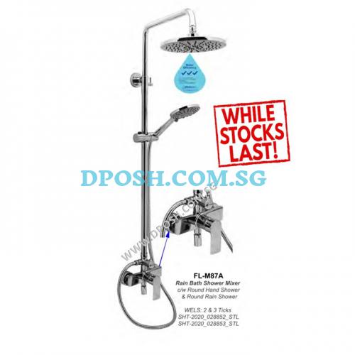 Fidelis FL-M87A Bath/Shower Mixer Complete With Round Hand Shower And ...