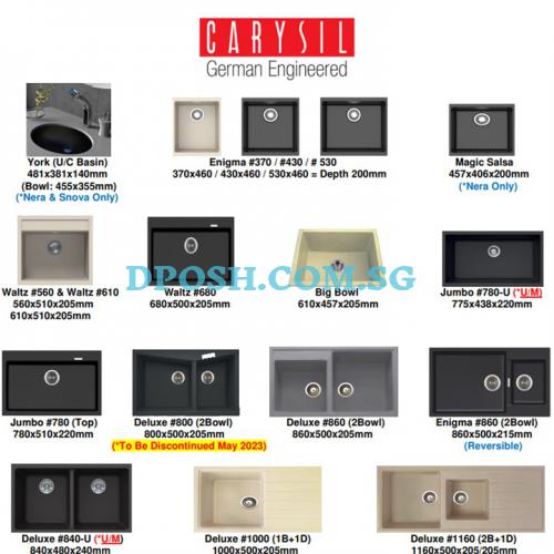 CARYSIL-Jumbo#780-U ( UN ) UNDERMOUNT