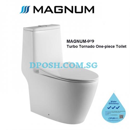 MAGNUM-WC-919 Turbo Tornado Flush One Piece Toilet Bowl