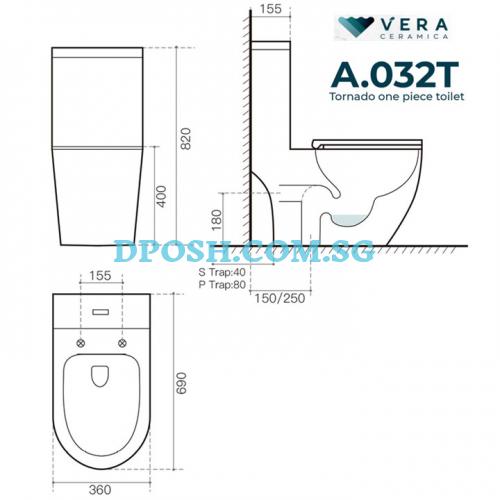 VERA CERAMICA-A.032T–DOUBLE VORTEX (TORNADO FLUSH)